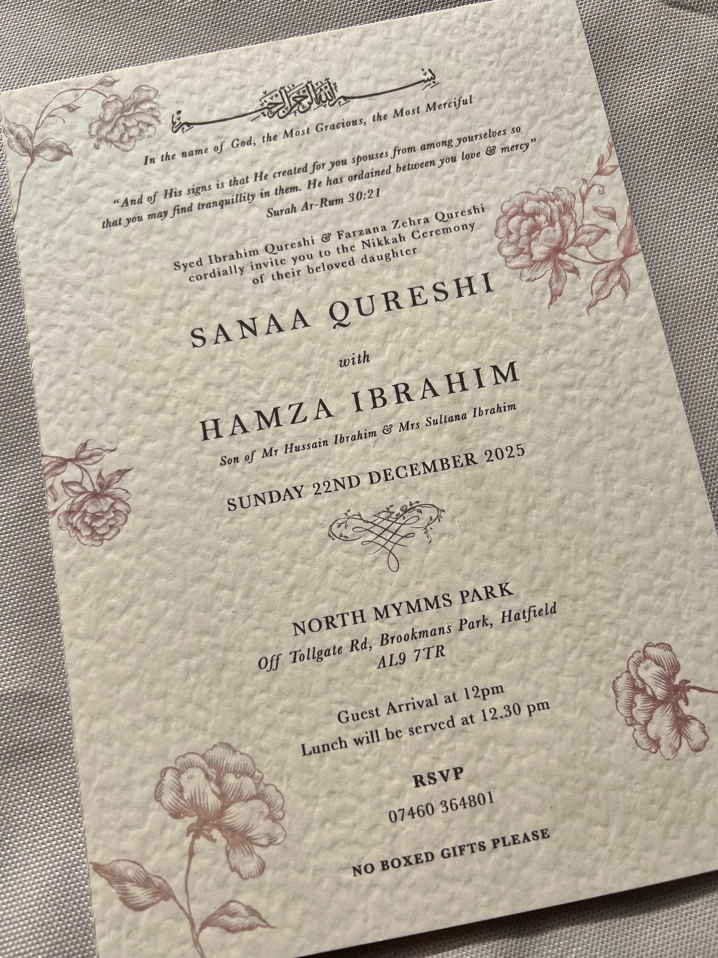 Wedding Invitation - Sahar – Ayah Designs