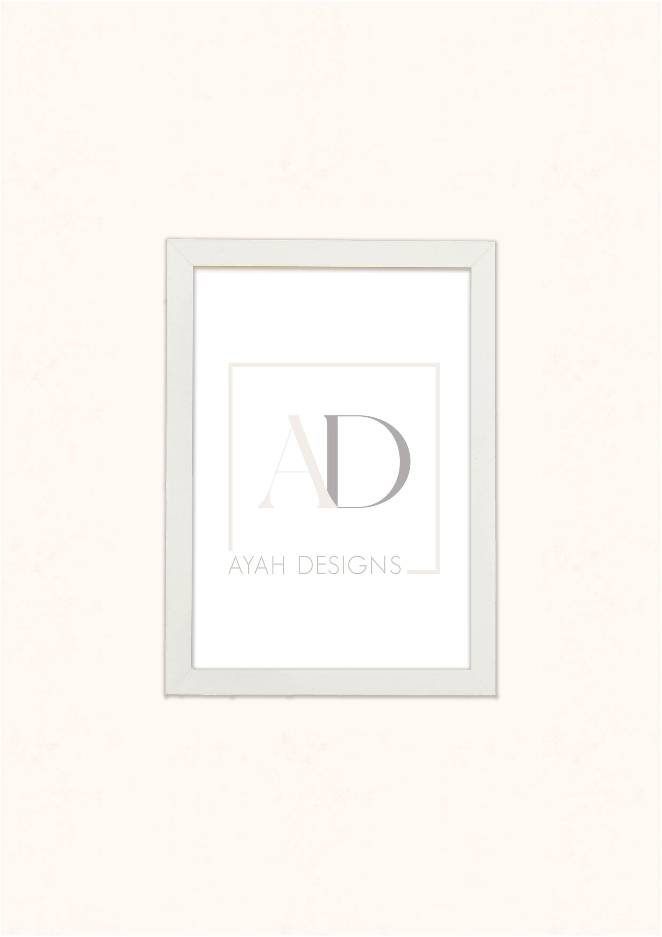 Premium Quality Frame - White A4 – Ayah Designs