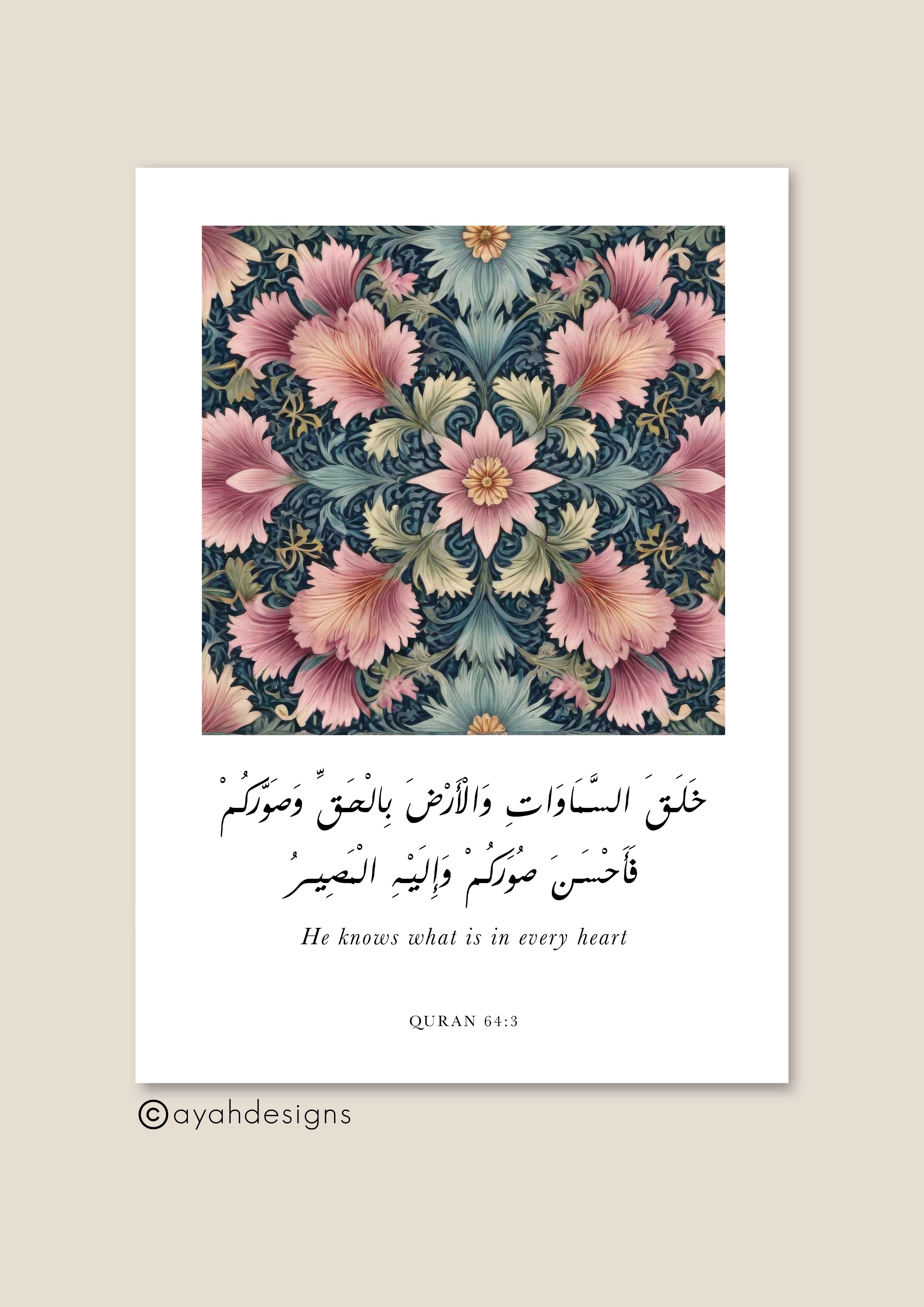 Islamic Print - Welcome Home Watercolour Design – Ayah Designs