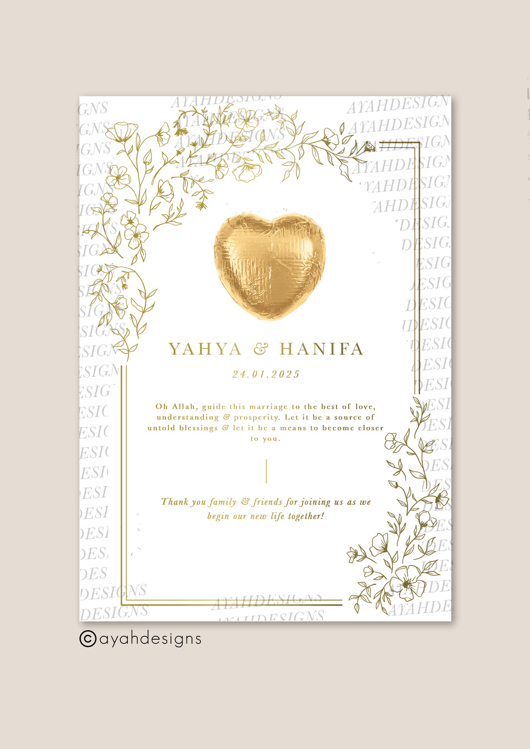 Luxury Wedding Favours – Ayah Designs
